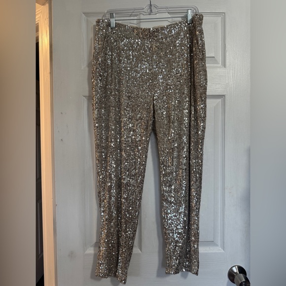 Cable & Gauge | Pants & Jumpsuits | Champagne Gold Sequin Pants | Poshmark